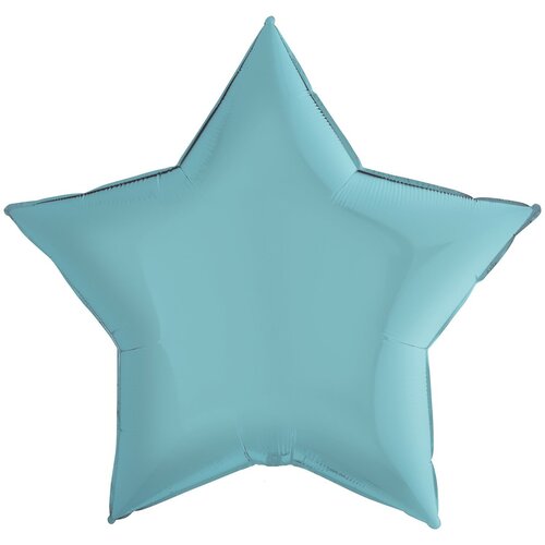 Шар (9'/23 см) Мини-звезда, Голубой, 1 шт.