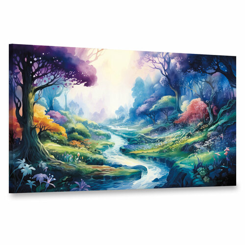 Интерьерная картина 100х60 "Сказочный лес"
