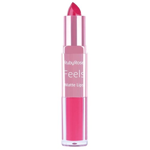 Ruby Rose Помада+блеск, HB-8608, Duo Matt Lips Feels, оттенок 315