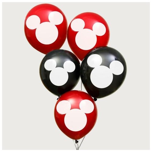 Воздушные шары "Mickey", Микки Маус, 12 дюйм (набор 5 шт)
