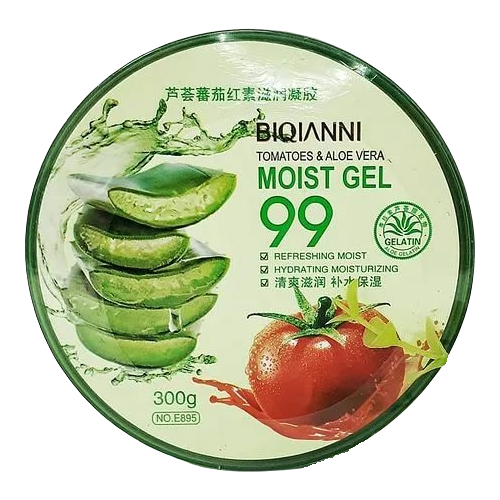 Многофункциональный гель для лица и тела (помидором и алоэ вера) Biqianni soothing gel, 300 гр.