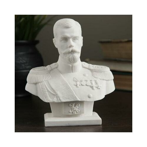 Бюст Николая II 12,5см Сувениры из мраморной крошки 4011882 .