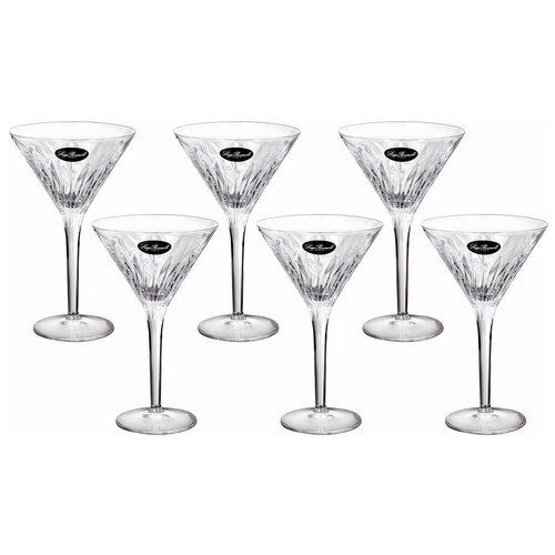 Набор бокалов для мартини Luigi Bormioli Mixology Martini 215 мл, хрустальное стекло, 6 шт