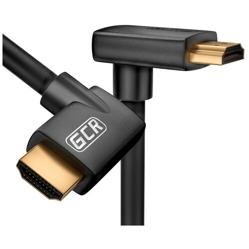 Кабель GCR HDMI (правый угол) - HDMI (верхний угол) (GCR-HMAC3), 1 м, черный