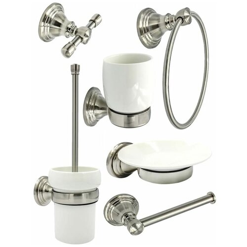 Комплект аксессуаров BATH PLUS BRONX NICKEL SET3