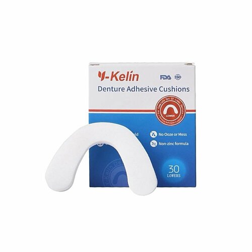Фиксирующие вкладыши для зубных протезов нижние Y-Kelin 30 штук