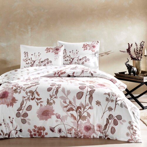 Комплект постельного белья Linens Rainforce Wishful, сатин, евро, розовый