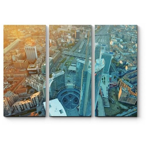 Модульная картина Над небоскребами Милана160x115