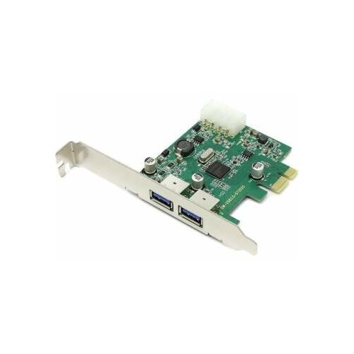 Контроллер PCIe x1 v2.0 (NEC D720200) USB 3.2 Gen1x1, 2 x USB-A | ORIENT NC-3U2PE oem