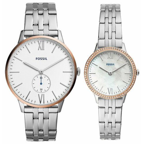 Наручные часы FOSSIL FS5562SET, серебряный, белый