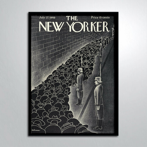 Постер в раме/Постер для интерьера/Плакат Винтажный Журнал Нью Йоркер The NEW YORKER 27 июнь 1940г