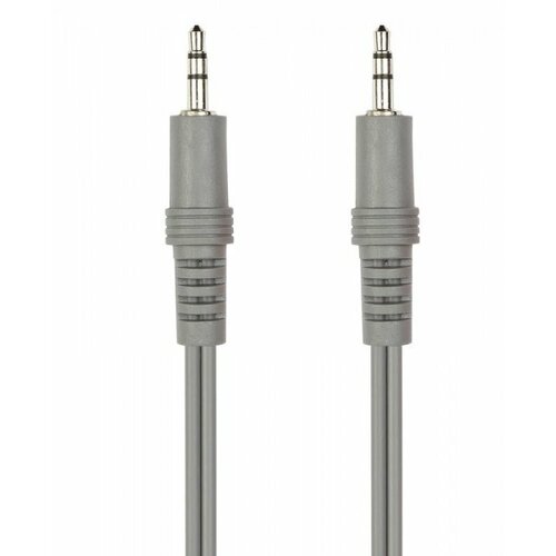 Кабель AUX Smartbuy KA-321 Jack 3.5mm (m)-Jack 3.5mm (f) 1.8м силикон серый (1/350)