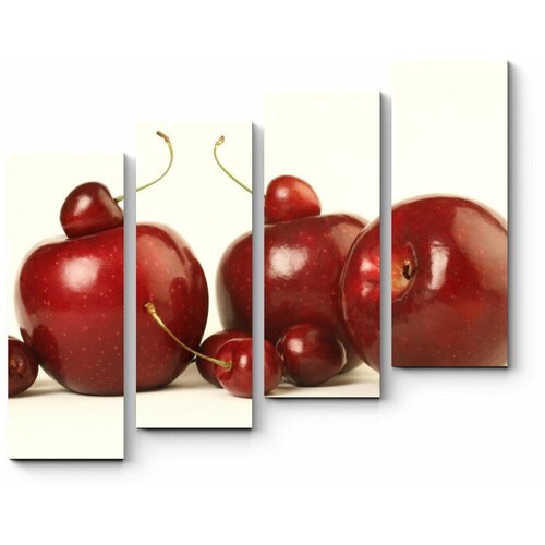Модульная картина Вишнево-яблочное настроение 100x86