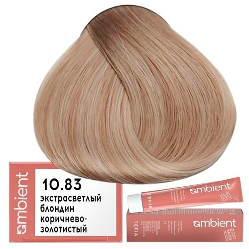 Tefia Ambient Крем-краска для волос AMBIENT 10.83, Tefia, Объем 60 мл