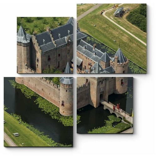 Модульная картина Средневековый замок Мейдерслот в Нидерландах160x160