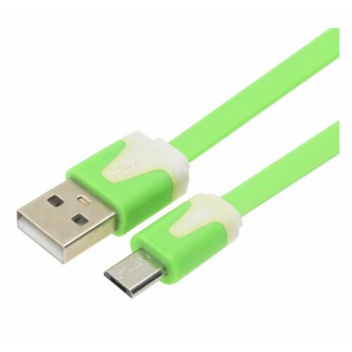 Дата-кабель М1 USB-MicroUSB, 1 м, зеленый