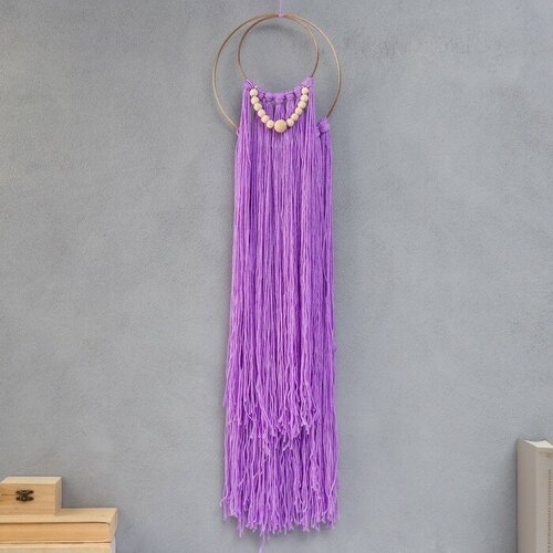 MARU Панно настенное текстиль "Бохо" фиолетовый