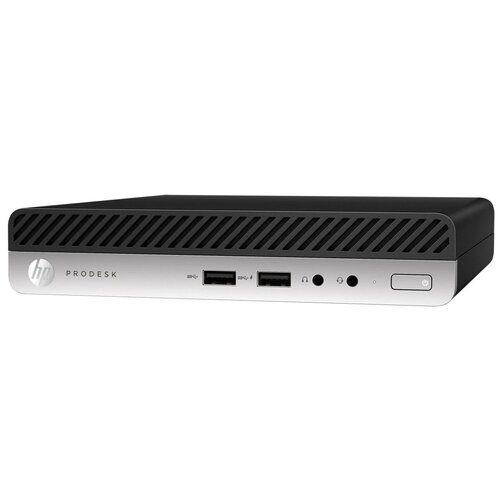 Настольный компьютер HP ProDesk 400 G5 DM (8JZ38EC) Slim-Desktop, Intel Core i5-9500T, 8 ГБ RAM, 256 ГБ SSD, Intel HD Graphics 630, Windows 10 Pro, черный/серебристый