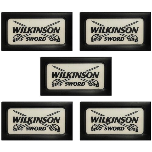 WILKINSON SWORD лезвия для Т-образных бритв. 5 упаковок по 5 штук. Итого - 25 штук.