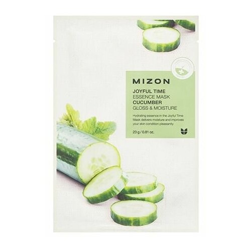 Тканевая маска для лица с экстрактом огурца [Mizon] Joyful Time Essence Mask Cucumber