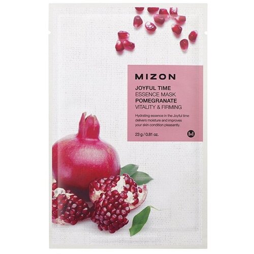 MIZON Joyful Time Essence Mask Pomegranate Тканевая маска для лица с экстрактом гранатового сока 23г