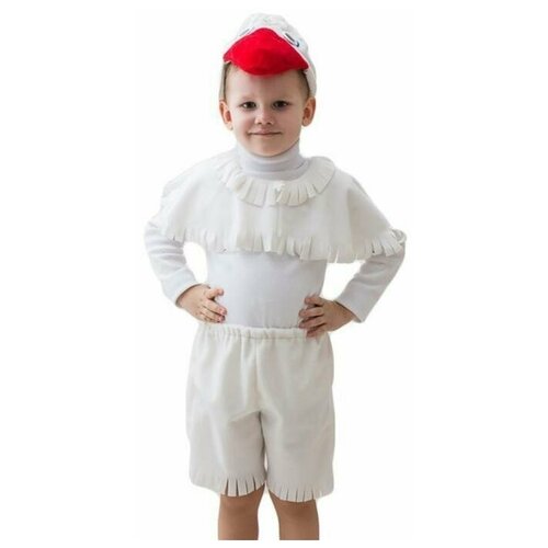 Карнавальный костюм Гусь белый, размеры 3-5 лет (104-116 см) Бока