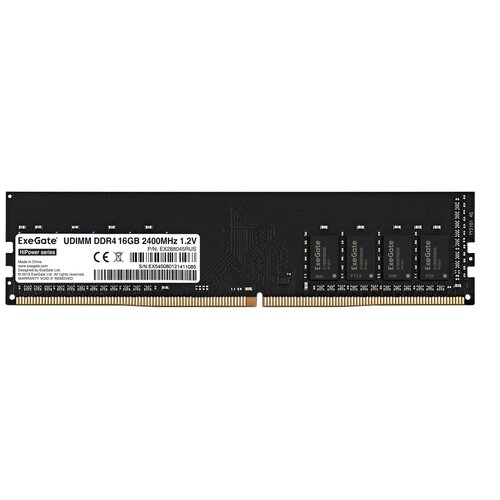 Оперативная память ExeGate 16 ГБ DDR4 2400 МГц DIMM CL17 EX288045RUS