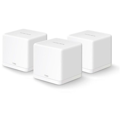 Бесшовный Mesh роутер Mercusys Halo H30G(3-pack) AC1300 10/100/1000BASE-TX белый (упак:3шт)