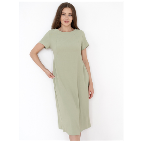 Платье Текстильный Край, размер 54, зеленый