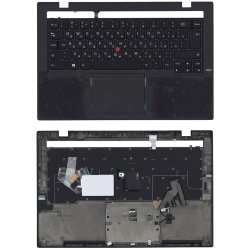 Клавиатура для ноутбука Lenovo ThinkPad X1 carbon Gen 2 2014 топ-панель черная с подсветкой