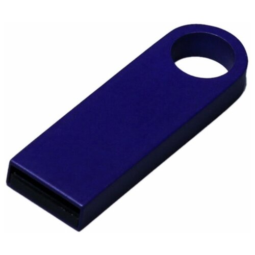 USB 2.0-флешка на 8 Гб с мини чипом и круглым отверстием, синий