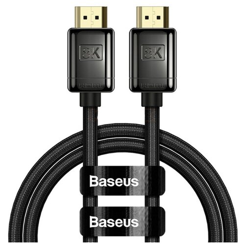 Кабель Baseus High Definition Series HDMI 8K to HDMI 8K Adapter Cable (Zinc alloy) 1m Black (WKGQ000001)