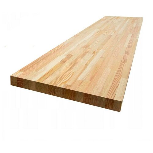 Столешница для кухни / для стола, клеевая из массива дерева Лиственница 2200х600x18мм сращенная (паркетная склейка)