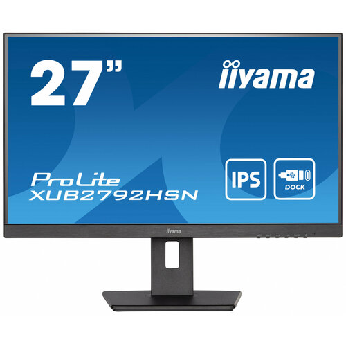 Монитор Iiyama 27" ProLite XUB2792HSN-B5 черный IPS LED 16:9 HDMI M/M матовая HAS Piv 250cd 178гр/178гр 1920x1080 75Hz DP FHD USB 6.6кг