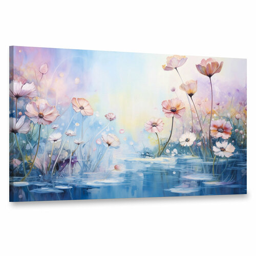 Интерьерная картина 100х60 "цветы"