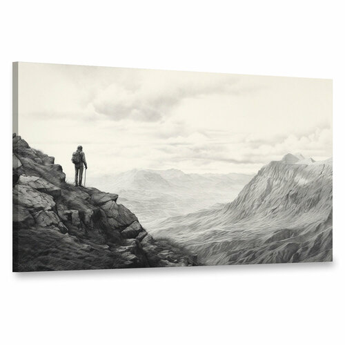 Интерьерная картина 100х60 "Высоко в горах"