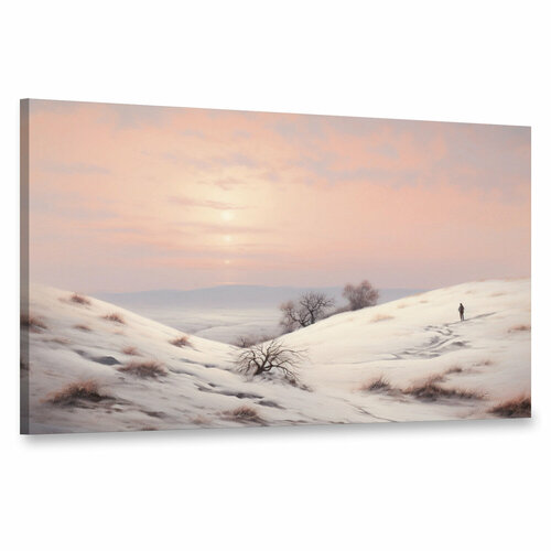 Интерьерная картина 100х60 "Зимнее созерцание"