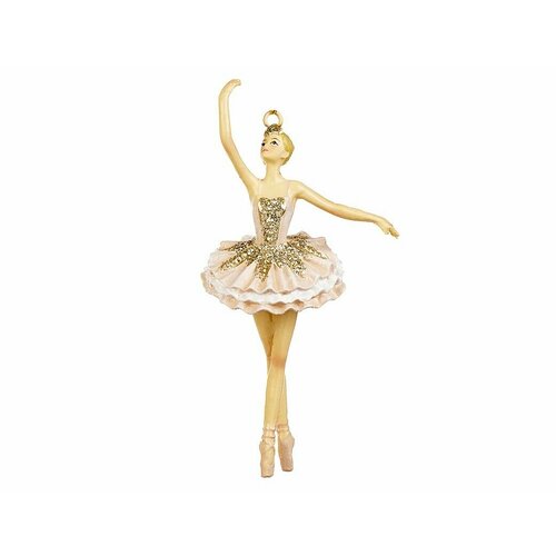 Ёлочная игрушка дебют - балерина розали (с поднятой рукой), полистоун, 11.5 см, Goodwill MC 36431-3