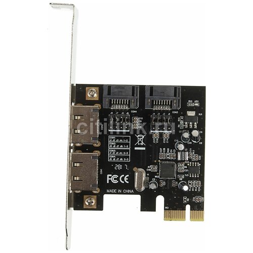 Контроллер PCI-E ASM1061 SATA III 2xE-SATA 2xSATA Ret