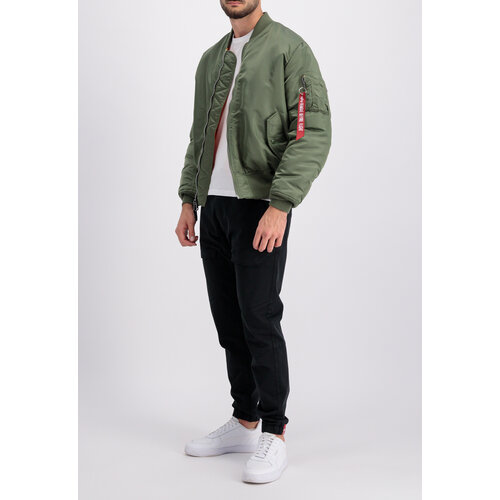 Бомбер ALPHA INDUSTRIES MA-1, размер L, зеленый