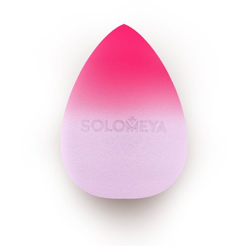 "Solomeya Косметический спонж для макияжа, меняющий цвет Purple-pink
