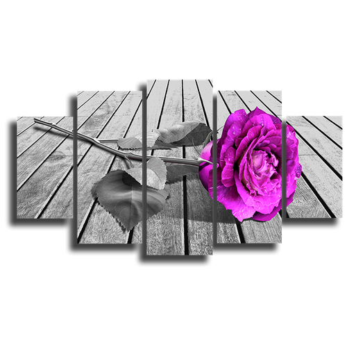 Модульная картина "Фиолетовая роза"