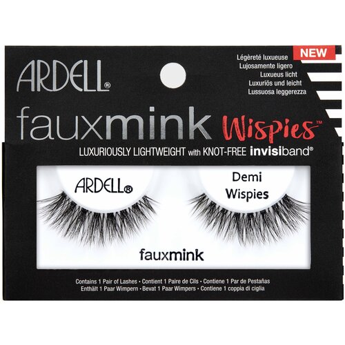 Ardell накладные ресницы Faux Mink Demi Wispies, черный, 2 шт.