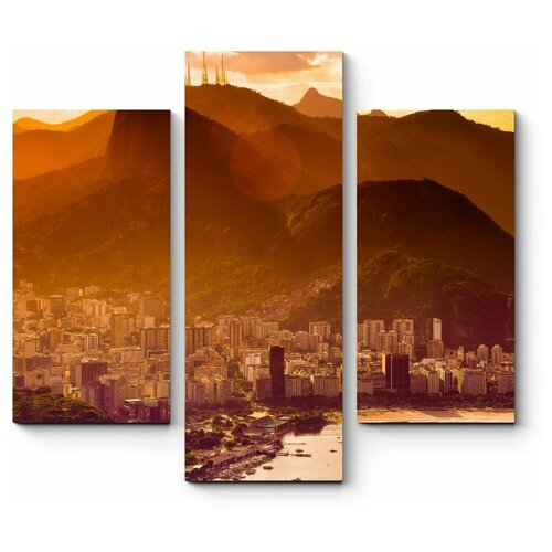 Модульная картина Чудесный Рио-де-Жанейро 60x54