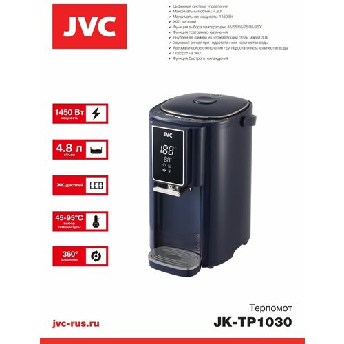 Термопот JVC JK-TP1030 темно-синий