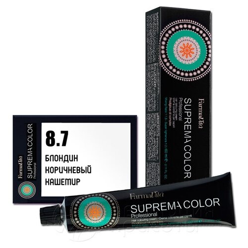 Farmavita Краска для волос Suprema Color 8.7, Farmavita, Объем 60 мл