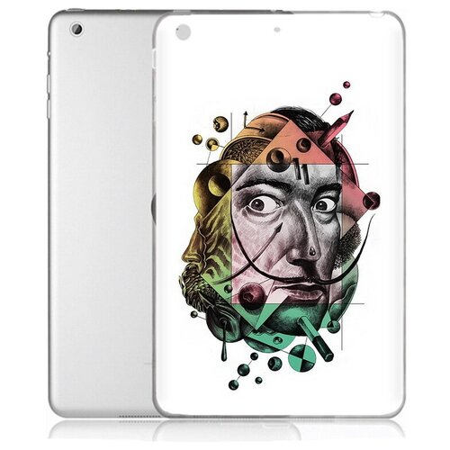 Чехол задняя-панель-накладка-бампер MyPads разноцветное лицо абстракция для Apple iPad 7 10.2 (2019)/Apple iPad 8 10.2 (2020)/Apple iPad 9 10.2 (2021)-A2197/A2200/A2198/A2270/A2428/A2429/A2430 противоударный