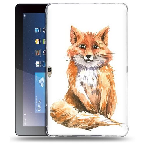Чехол задняя-панель-накладка-бампер MyPads детская лиса для Huawei MediaPad M2 10.0 M2-A01W/L 10.1 противоударный
