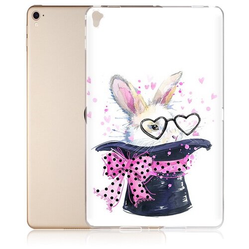 Чехол задняя-панель-накладка-бампер MyPads кролик в шляпе для iPad Pro 2 10.5 A1701/A1709/iPad Air 3 (2019) противоударный