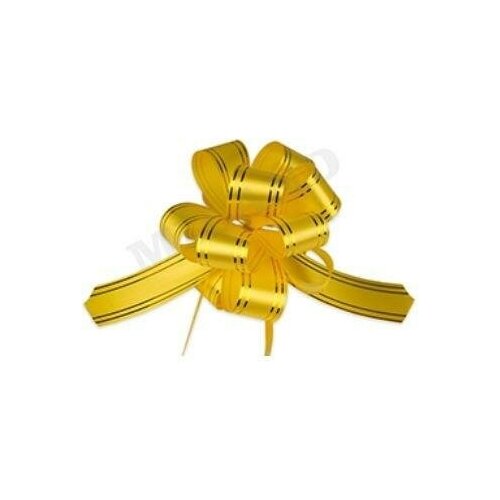 Бант-шар "Золотое сечение", желтый, 5 см